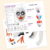 Clown Mask №1, Free Papercraft template (PDF) - HOBBYMO