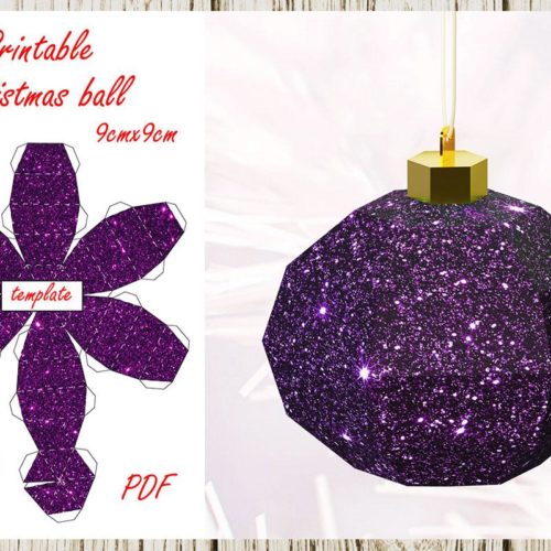DIY Paper Soccer Ball, 3D Papercraft template (PDF) - HOBBYMO