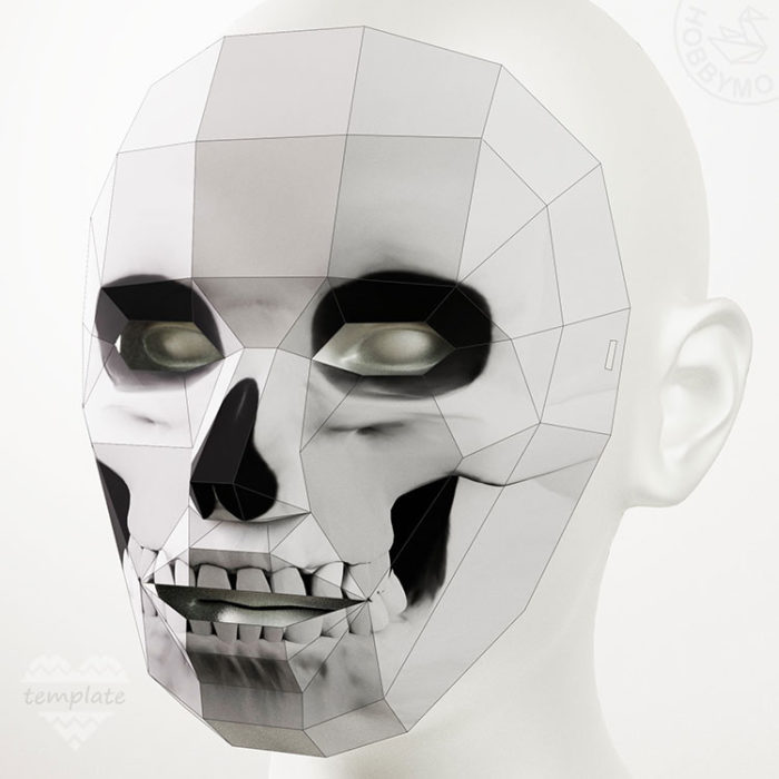 Frontman Mask 3D Papercraft PDF template - HOBBYMO