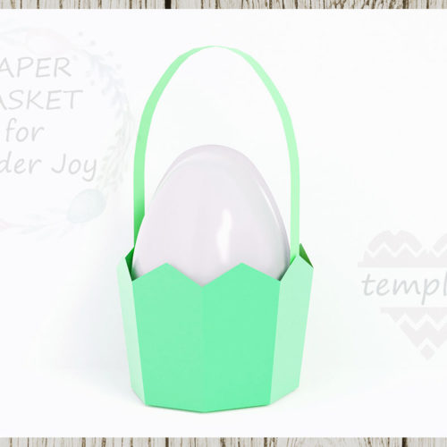 Easter Eggs Basket, 3D Papercraft template - HOBBYMO