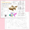 DIY Paper Goldfish, 3D Papercraft template (PDF) - HOBBYMO