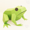 Paper Frog (realistic size), 3D Papercraft PDF template - HOBBYMO