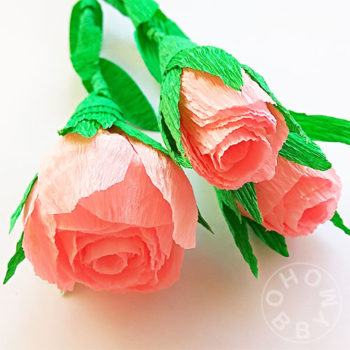 Corrugated paper roses (tutorial) - HOBBYMO