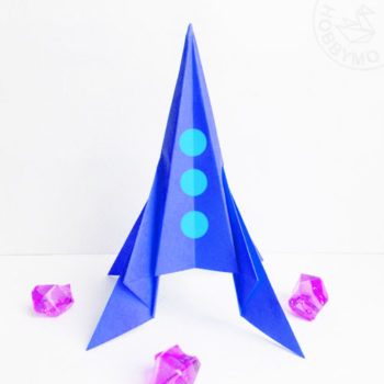 Paper rocket using Origami technique (tutorial) - HOBBYMO