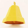 Low Poly Bell, Christmas Tree Toy, PDF template - HOBBYMO